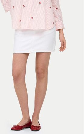 Only Jeansrock Stella 15339630 Wei&szlig; Regular Fit