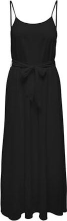 Only Onlstar Life Lova Strap Ankel Dress Ptm Robe dété, Noir, S Femme