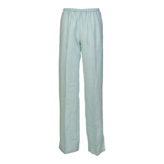 Forte_Forte Pant Elastico - - Trousers - Damen - Blau - M
