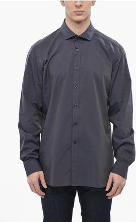 Corneliani CC COLLECTION Cotton Poplin Shirt With French Collar size 44