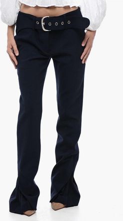 Off-white Low-Waisted Pants with Pleated Detail size 42