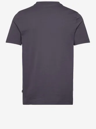 HUGO BOSS Mens Cotton T-Shirt Purple T-Shirts And Polos