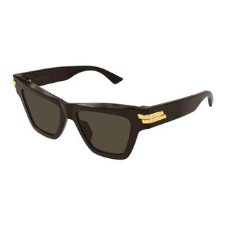 Bottega Veneta Lunettes de soleil oeil de chat - Femme - Accessoires - Brun - Taille: 53 MM