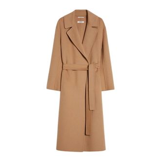 Max Mara Eleganter Wollwickelmantel - - Coats - Damen - Beige - 2XS