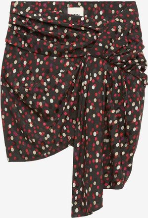 Isabel Marant Jupe Ovia - Femme - Noir-rouge - Taille 34 - Isabel Marant - cadeau de no&euml;l femme