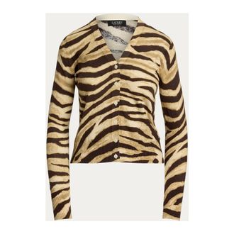 Ralph Lauren Femme, Pulls, Multicolore, Taille: 44 FR Gilet Denzel Noir Lauren