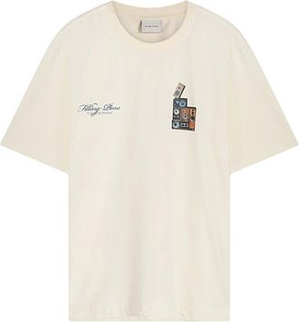 Filling Pieces Homme, Tops, Beige, Taille: M T-shirt Haut-parleur Mur