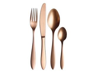 Villeroy & Boch Villeroy und Boch Manufacture Cutlery Tafelbesteck für bis zu 4 Personen, 16-teilig, Edelstahl, Kupfer