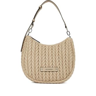 Karl Lagerfeld Femme, Sacs, Beige, Taille: ONE Size K/Weave Tote Bag