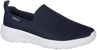 Skechers Go Walk Joy Chaussures de Marche pour Femme, Bleu (Bleu Marine/Blanc), 36 EU