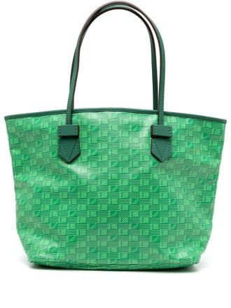 Moreau sac cabas Saint Tropez en cuir - Vert