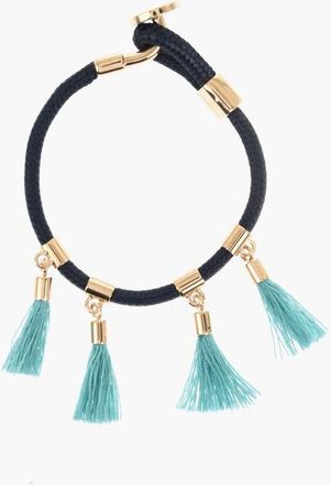Chlo&eacute; Rope Bracelet with Tassels and Golden Metal Details size S/M