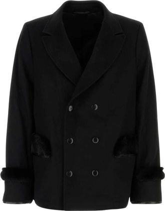 Random Identities Homme, Manteaux, Noir, Taille: XL Manteau en m&eacute;lange de laine