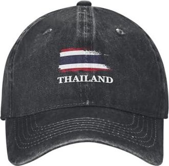 Generic Casquette De Baseball,Brosse Thaïlande Drapeau Thaïlande,Légère Casquette De Sport Casual Chapeau De Soleil pour Golf Homme Adulte