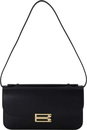 Victoria Beckham Femme, Sacs, Noir, Taille: ONE Size Chain Detail Shoulder Bag