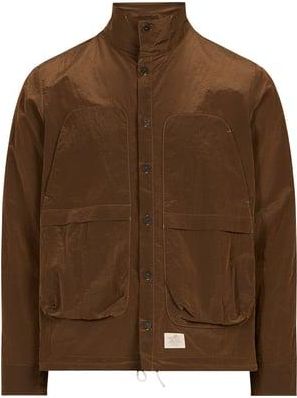 RANRA Veste textur&eacute;e &agrave; col montant satin&eacute;e