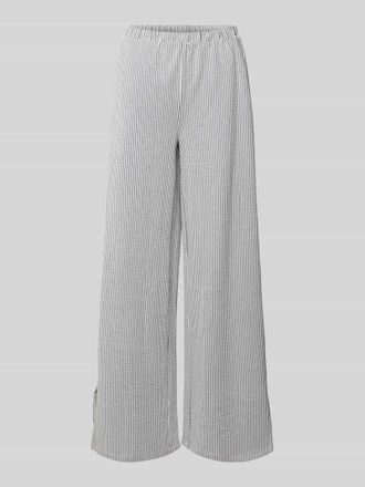 Vila Wide Leg Hose mit elastischem Bund Modell STRIPLO