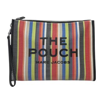 Marc Jacobs Femme, Sacs, Multicolore, Taille: ONE Size Stripe Mesh Large Pouch