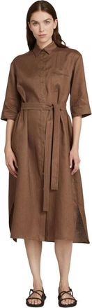 Max Mara Robe chemise longue - Femme - Robes - Brun - Taille: 36 FR