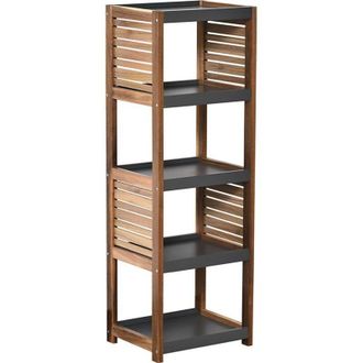 Tendance Meuble 5 etageres acacia et mdf - element Tendance