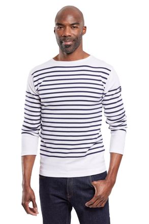 Armor Lux Herren Marini&atilde;&uml;re Amiral Homme Pullover, Wei&szlig; (400 Blanc/Navire 400), S EU