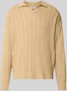 Redefined Rebel Oversized Strickpullover mit Zopfmuster Modell JARED
