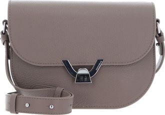 Coccinelle Coccinelle Dew Crossbody Grained Leather Warm Taupe