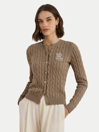 Lauren Ralph Lauren Strickjacke 200932225012 Braun Slim Fit