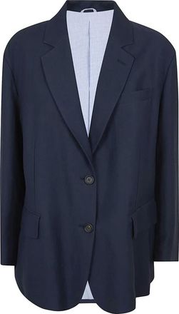 Brunello Cucinelli Femme, Vestes, Bleu, Taille: 36 FR Giacca M/L