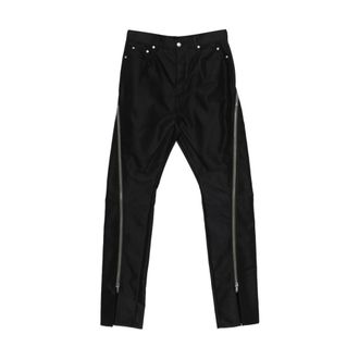 Rick Owens Homme, Pantalons, Noir, Taille: W34 Straight Pantalons