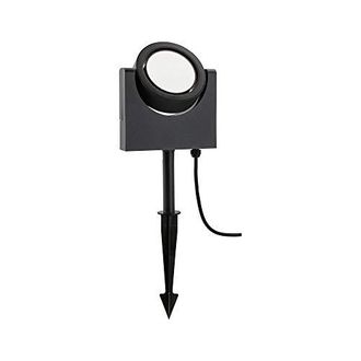 Paulmann 94408 luminaire dextérieur LED spot Swivea avec tête de luminaire à cardan pivotant à 360° IP44 incl. 1x8W lampe dext. 3000K, Anthracite