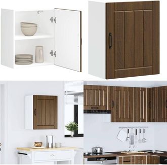 vidaXL Küchen-Hängeschrank Lucca Braun Eichen-Optik Holzwerkstoff - Vidaxl