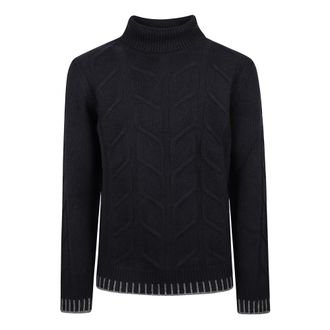 Altea Pull &agrave; col roul&eacute; en maille torsad&eacute;e - Homme - Pulls - Bleu - Taille: XL