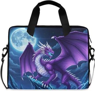 Alaza Sac pour ordinateur portable de 40,6 &agrave; 15,6 avec motif dragon Rocky Moon - Pour homme et femme, &eacute;tudiant, travail, voyage, Dragon I27810, Taille uniqu