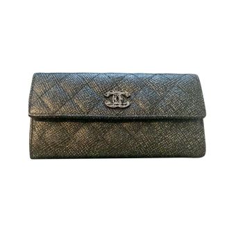 Chanel Iridescent Long Flap Wallet Size L