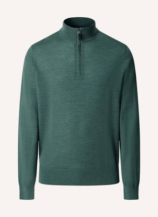 Hackett Pullover Ess Merino Hzip gruen