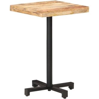 vidaXL Bistrotisch Quadratisch 50x50x75 cm Raues Mangoholz vidaXL