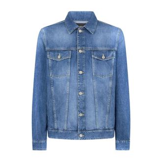 Dondup Baumwollblazer mit Knopfleiste und langen &Auml;rmeln - - Jackets - Herren - Blau - XL