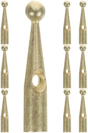 Angoily Lot de 10 Perles Métalliques Dorées 3 MM pour Queue de Parapluie Pliant Embouts de Rechange Robustes Accessoires de Réparation Polyvalents pour Paraso