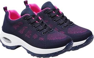 Healifty Chaussures De Sport Larges pour Femmes, Grandes Tailles 37, Tissu Tricot Respirant, Semelle &Eacute;paisse &agrave; Amorti, Chaussures D&eacute;contract&eacute;es Confortables po