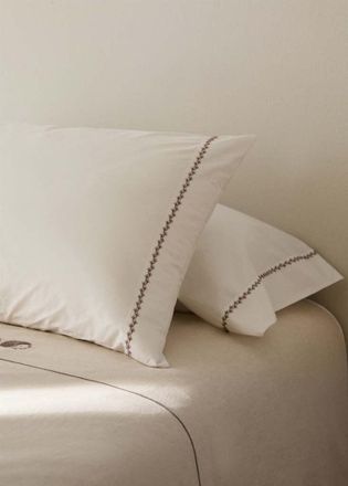 Mango Taie doreiller enfant percale de coton 200 fils 50x75 cm blanc - Home - 50x75cm - MANGO HOME