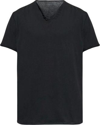 Zadig&Voltaire T-shirt &eacute;co-responsable &agrave; manches courtes Monastir - Homme - Tops - Noir - Taille: 2XL