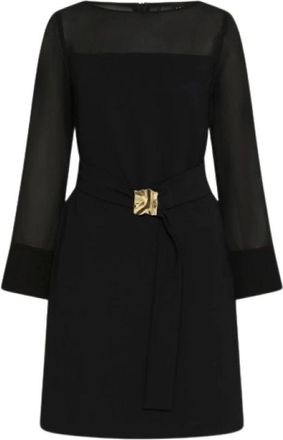 Marella Femme, Robes, Noir, Taille: 36 FR Wide Pantalons