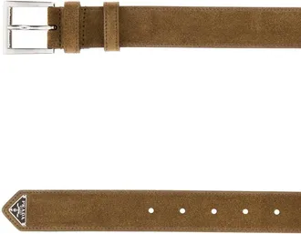 Prada Mens Cinture Camoscio Sesamo Cotton Belt