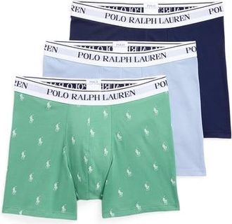 Polo Ralph Lauren Lot de 3 boxers en coton m&eacute;lang&eacute;