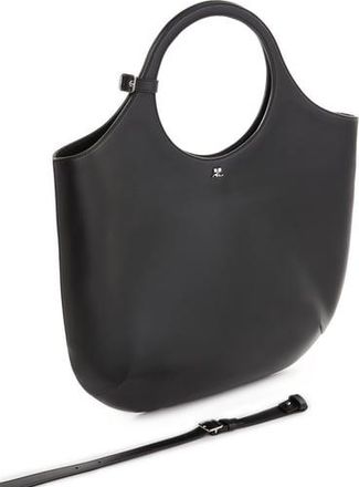 Courr&egrave;ges Grand sac cabas en cuir