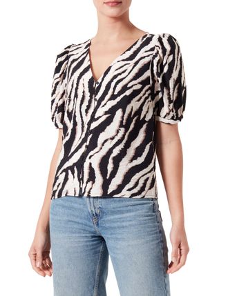 Object Objjacira S/S V-Neck Top Noos