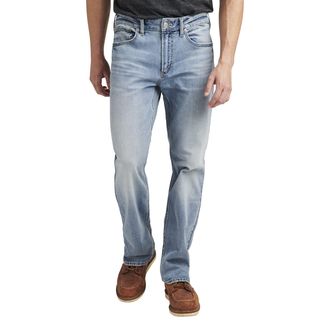 Silver Jeans Co Herren Craig Easy Fit Bootcut Jeans, Med Wash SDK274, 34W / 34L