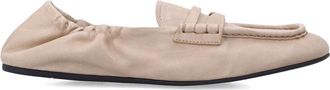 Miu Miu Ruched Moccasin Loafers