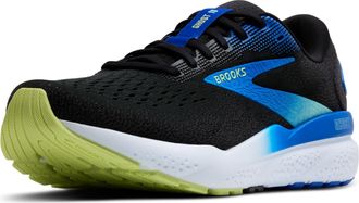 Brooks Herren Ghost 16 Laufschuhe Neutralschuh Black/Cobalt/Neo Yellow - Schwarz 40,5
